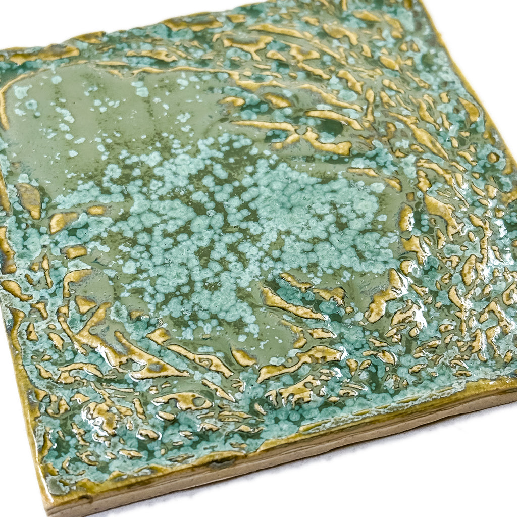 Seaweed - Sea Life Tile - Handmade Ceramic tiles – Luna Mosaic Arts
