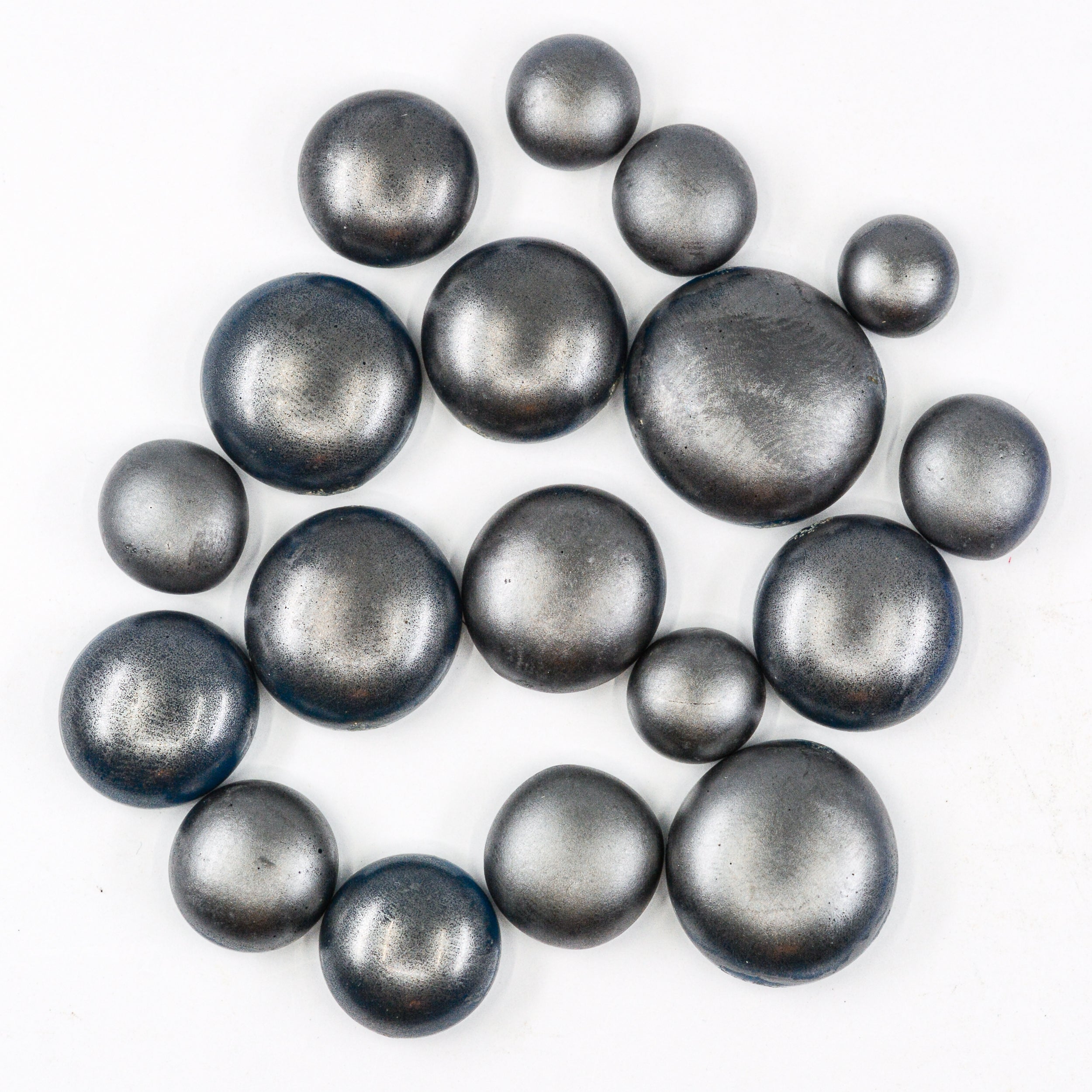 Frit Balls - Steel Blue - Silver finish – Luna Mosaic Arts