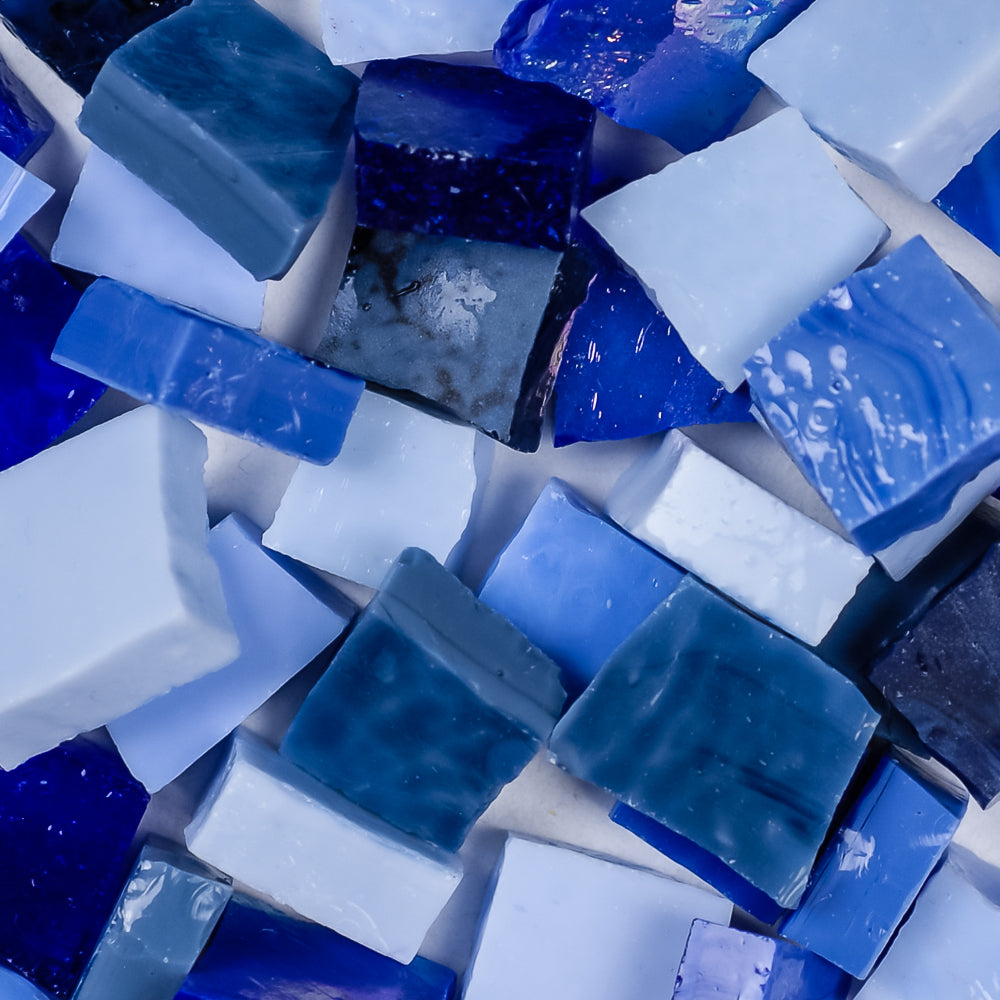 Mexican Smalti - Blue Color Mix - MX-07 – Luna Mosaic Arts